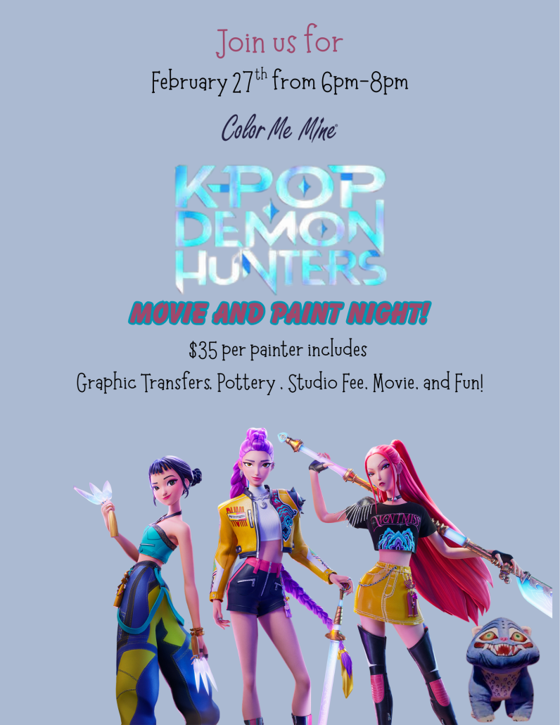 K Pop Demon Hunter Movie & Paint Night - Lancaster